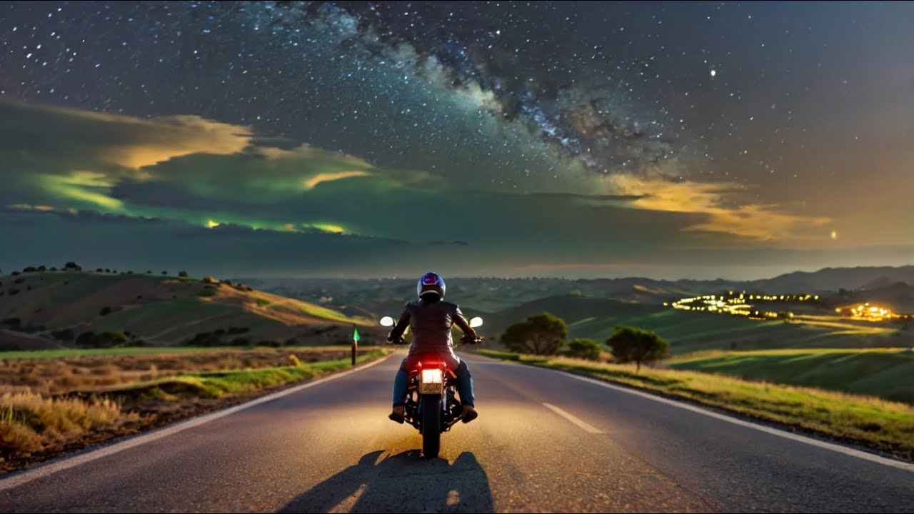 Ride Away | Chill Motorcycle Journey Through the Hills | Escape the ...