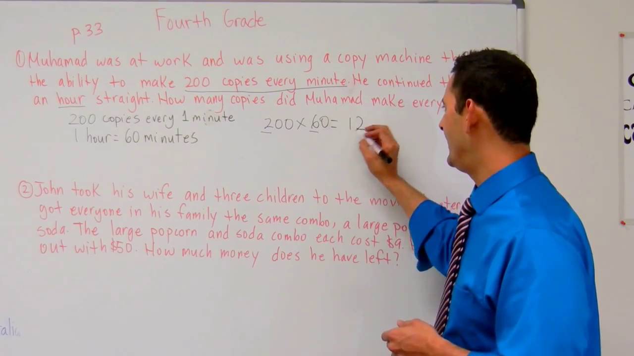 4th Grade Math Multi Step Word Problems Have Fun YouTube 4th Grade Math Multi Step Word Problems Have Fun YouTube