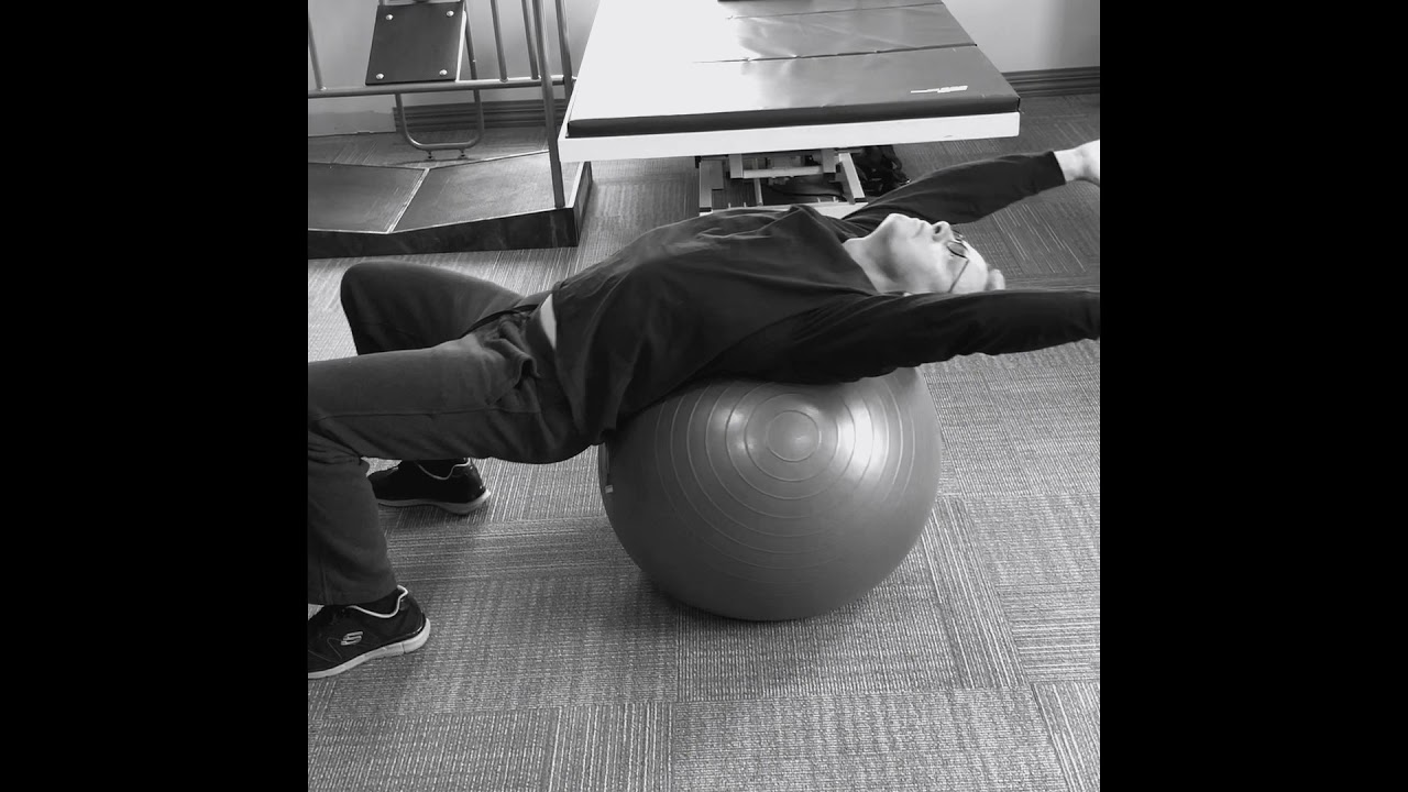 Torso Stretch on Gym Ball - YouTube