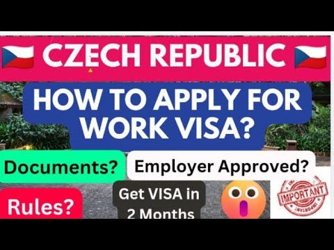 How to apply for Czech Republic Work Visa 2024? Your Visa Mate. Youtube ...