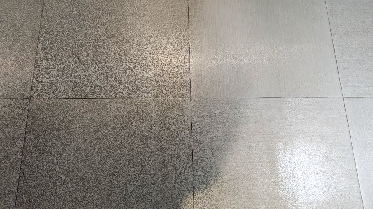 Vinyl Tile Floor Deep Cleaning - YouTube