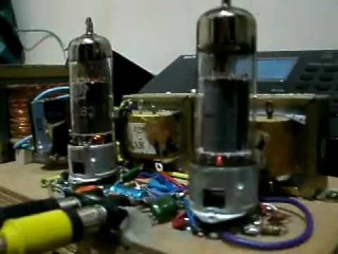 3W + 3W Tube Amplifier (STEREO) PCL82. Montegem Caseira - YouTube