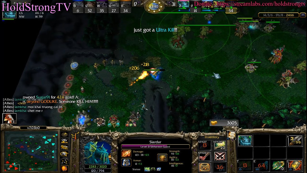 DOTA 1 Slardar Slithereen Guard Beyond GODLIKE #5 + ULTRA KILL - YouTube