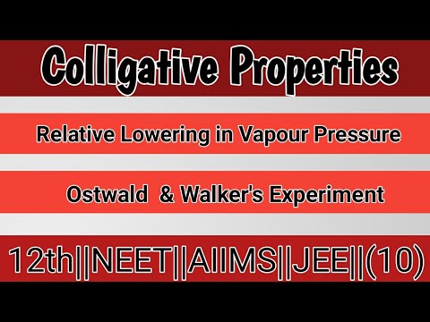 Colligative Properties class12th chemistry by chemistry wallah| RLVP ...