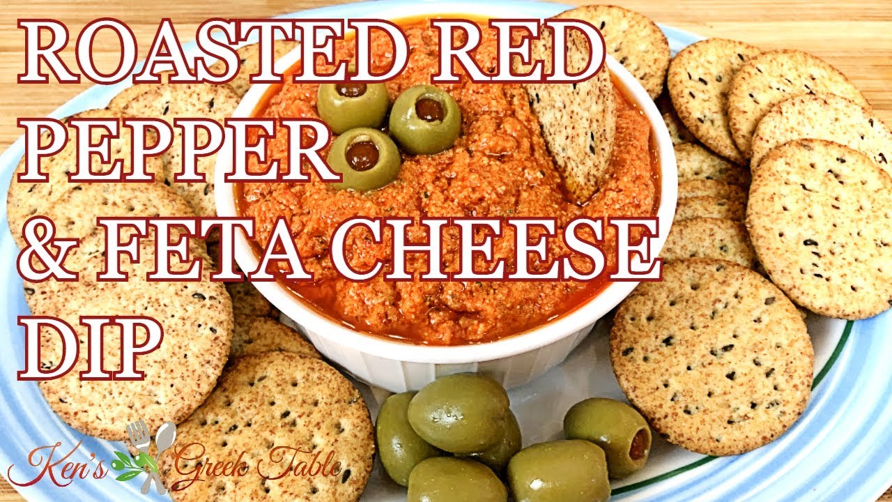 HTIPITI | GREEK ROASTED RED PEPPER & FETA CHEESE DIP | WHIPPED FETA ...