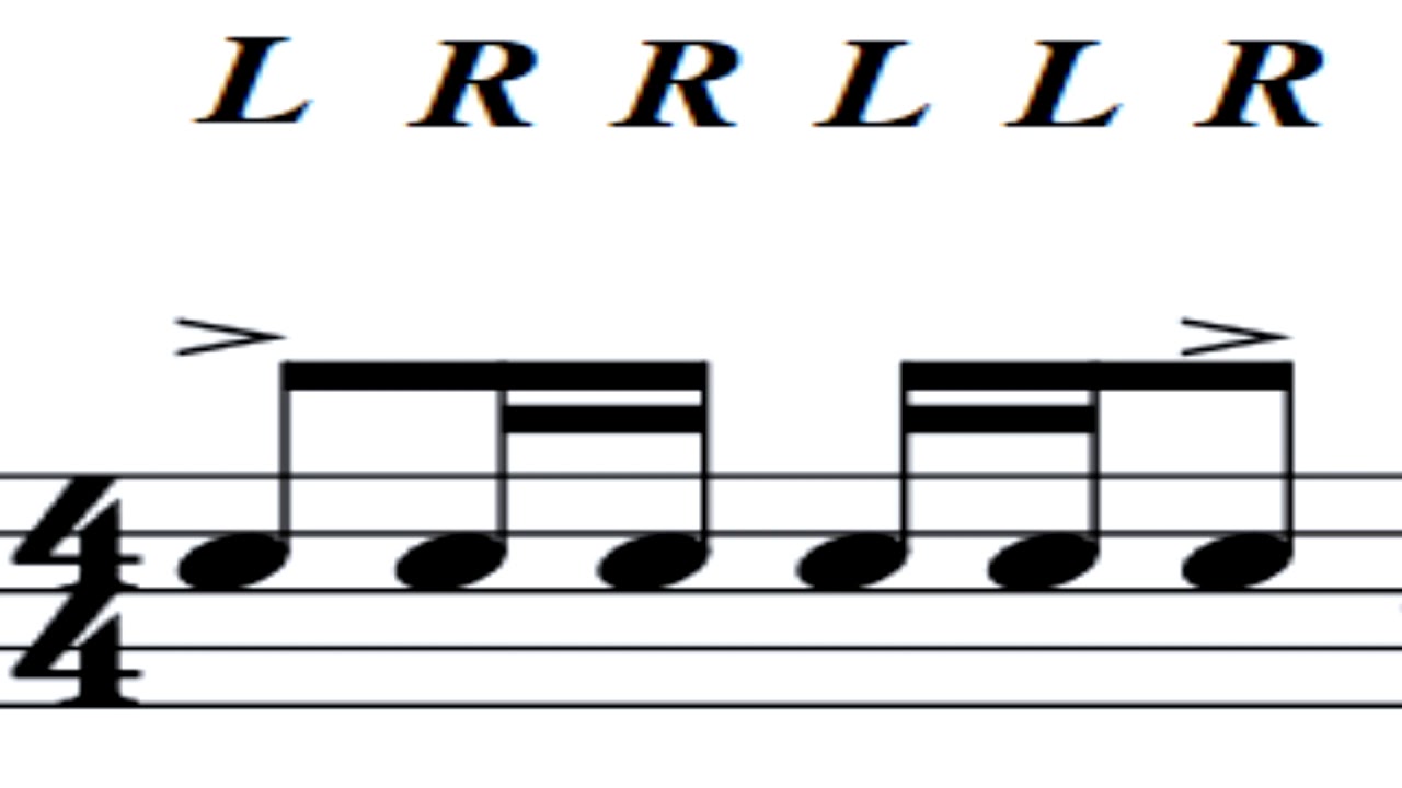 #8 Six Stroke Roll Left Hand Lead LEVEL 2 80 BPM - YouTube