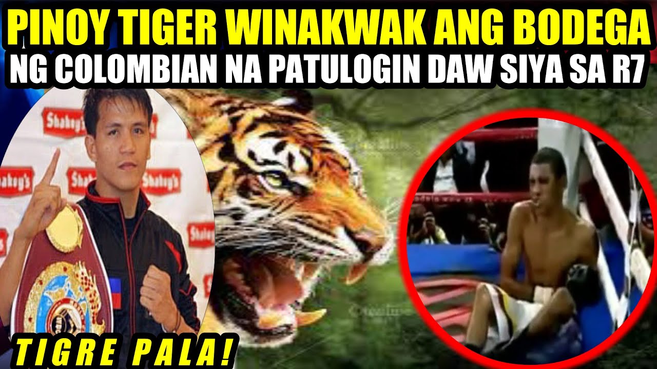 PINOY TIGER WINAKWAK ANG BODEGA NG COLOMBIAN NA PATULOGIN DAW SIYA SA ...