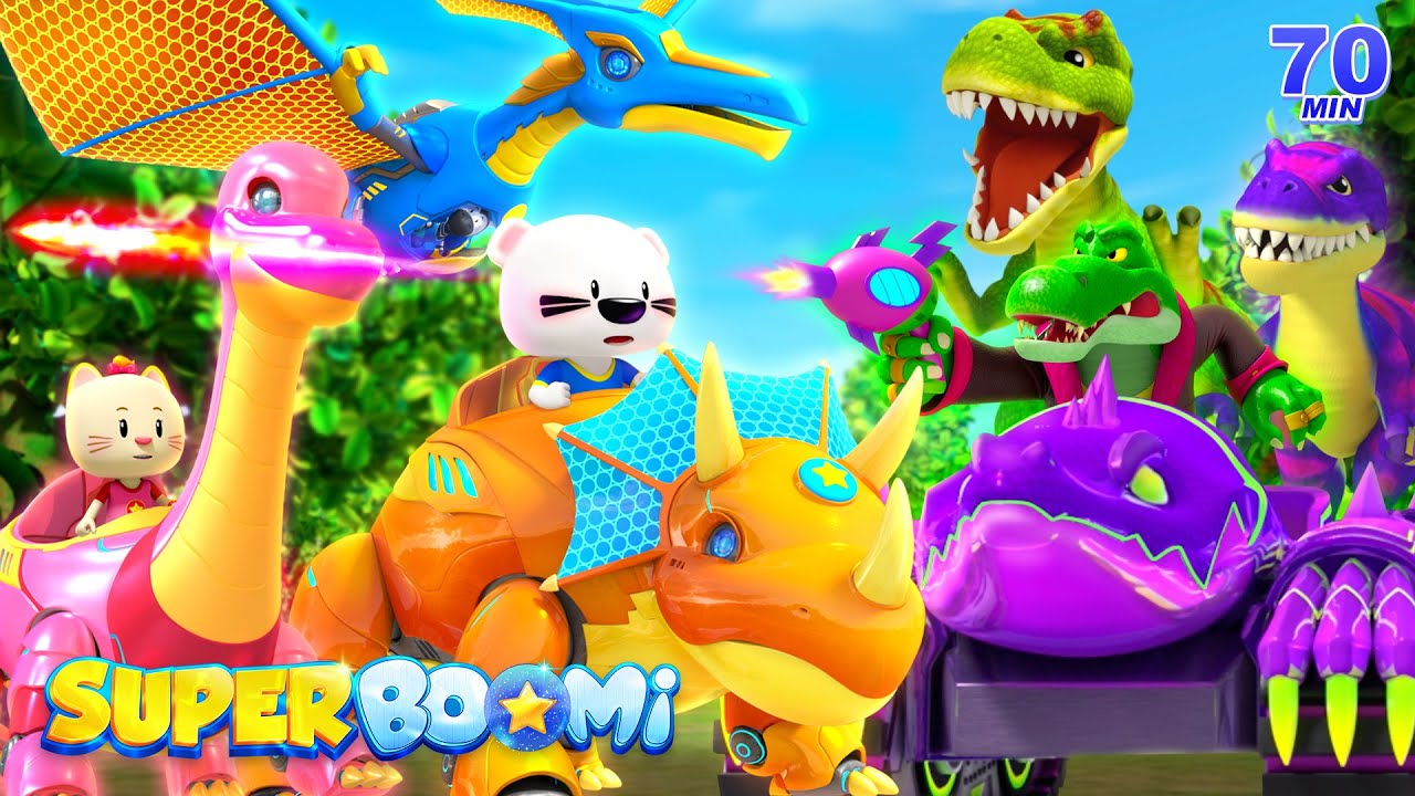 Dinosaur Time Travel Adventure🦖 | Prehistoric Rescue with Super BOOMi ...