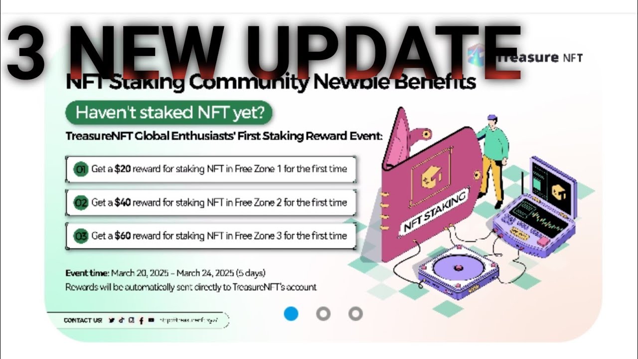 Treasure NFT new update। Treasure NFT staking new update । new user ...