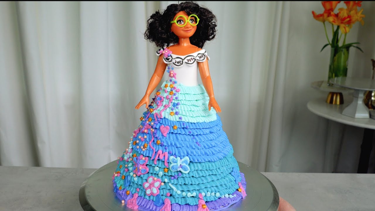 Easy Mirabel Dress Cake You Can Make At Home l Disney Encanto Cake ...