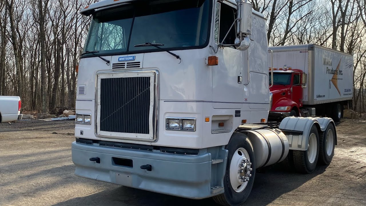 White Gmc cab over - YouTube