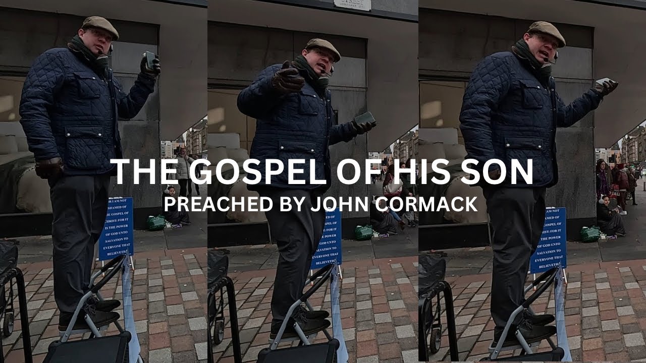 Gospel proclamation on Argyle Street Glasgow by John Cormack. - YouTube
