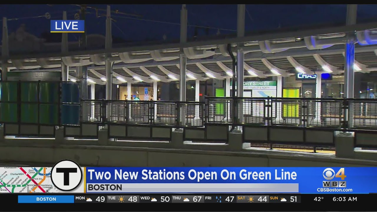 Two New Stations Open On Green Line - YouTube