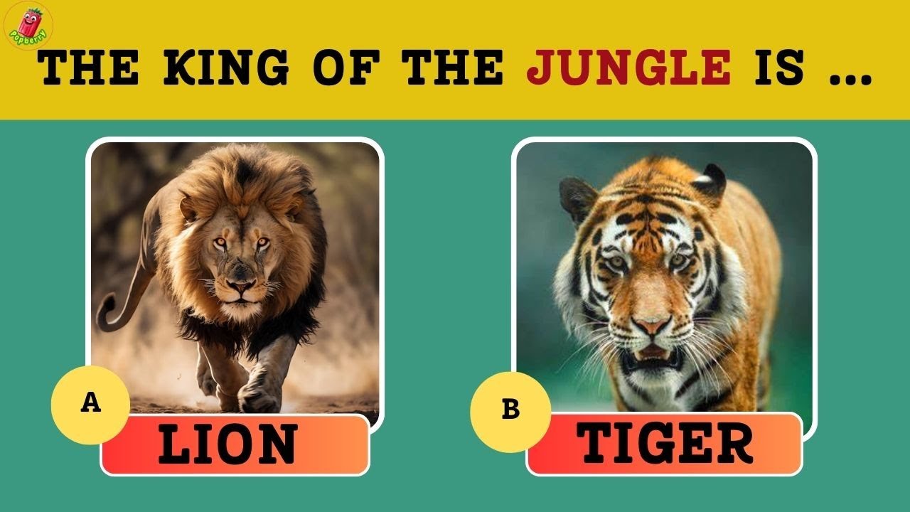 🐾 Easy Animal Quiz for Kids | Guess the Right Answer! 🦁🐘 | 10 EASY ...