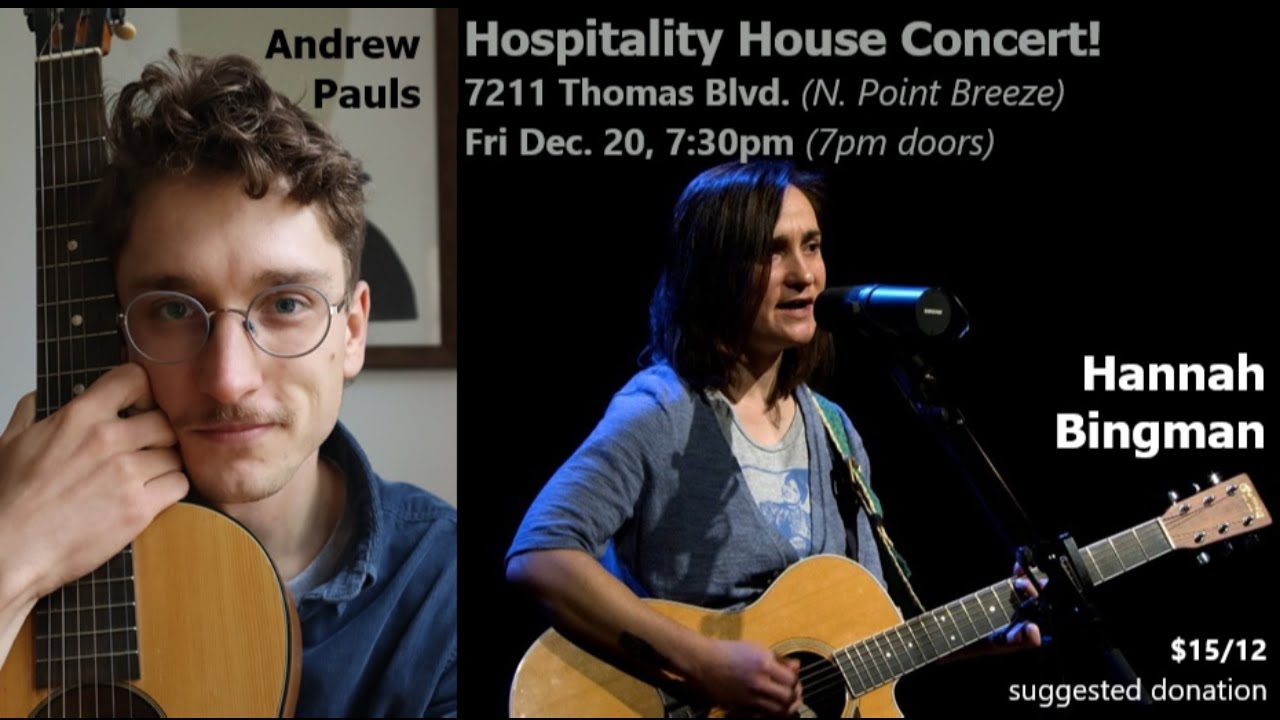 Hospitality House | Andrew Pauls, Hannah Bingman - YouTube