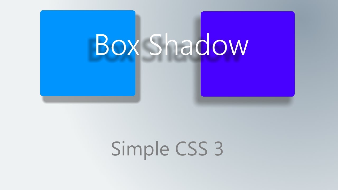 Simple Box Shadow Youtube