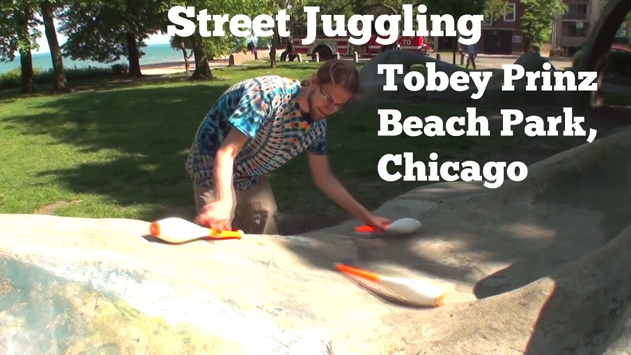 Street Juggling Episode 2 | Tobey Prinz Beach Park, Chicago - YouTube