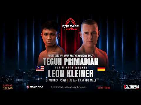 FIRE CAGE X RAGE FIGHTING CHAMPIONSHIP MAIN CARD 19TH SEPTEMBER