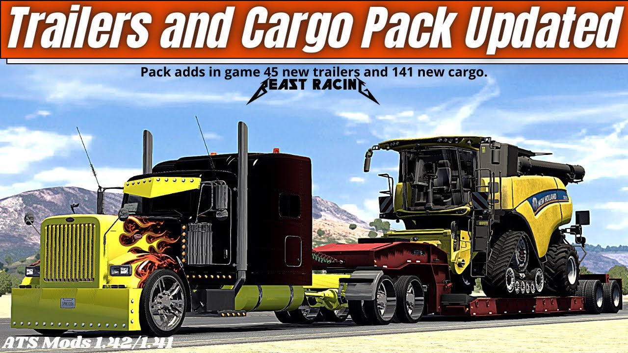 American Truck Simulator | Updated Trailers and Cargo Pack [ATS 1.42/1. ...