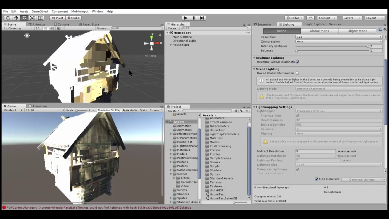 Unity Lighting : 03. Baked GI vs Real Time GI - YouTube