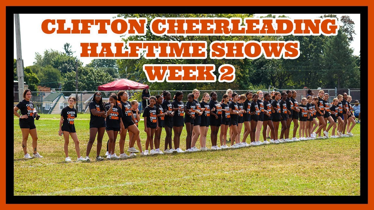 02 - Clifton Cheerleading Halftime Shows vs Darby Township Sept 17 ...