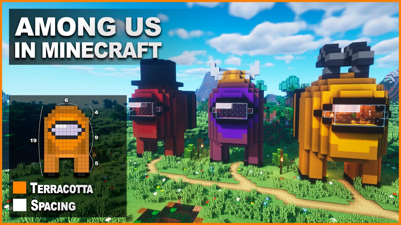 Minecraft: Among Us Crewmate House | Easy Tutorial - YouTube