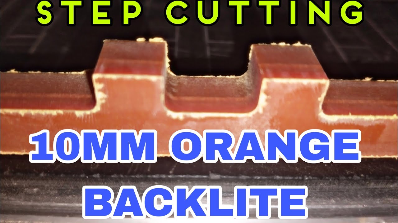 Cnc router cutting ll 10mm orange backlite #cncrouter #cnc - YouTube