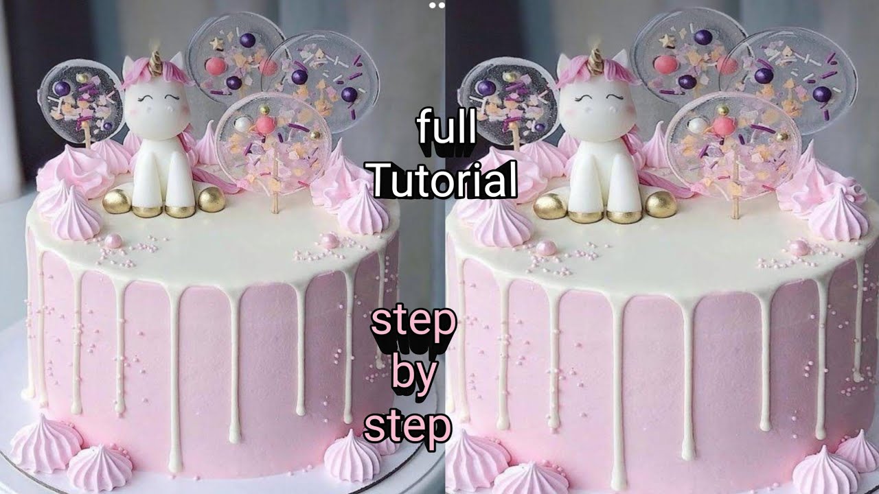 Unicorn Wala Cake | How To Make Isometric Cake Decorating ideas ...