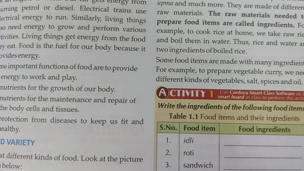Sources of food part 1 - YouTube