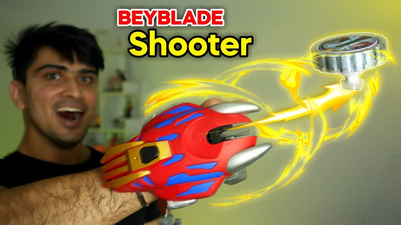We Can Shoot Beyblade With This Launcher | Beyblade Shooter Unboxing ...