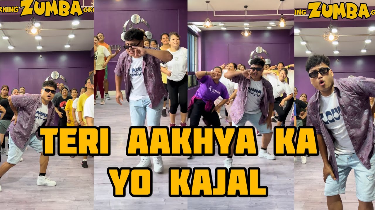 Teri Aakhya Ka Yo Kajal | ZUMBA GROUP | ONE TAKE | Samir Mali ...