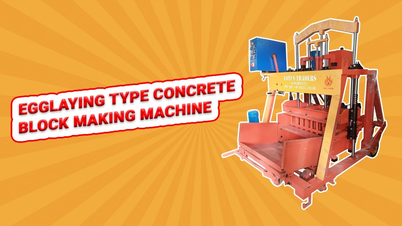 Egg Laying Type Concrete Block Making Machine | Lotus Traders - YouTube