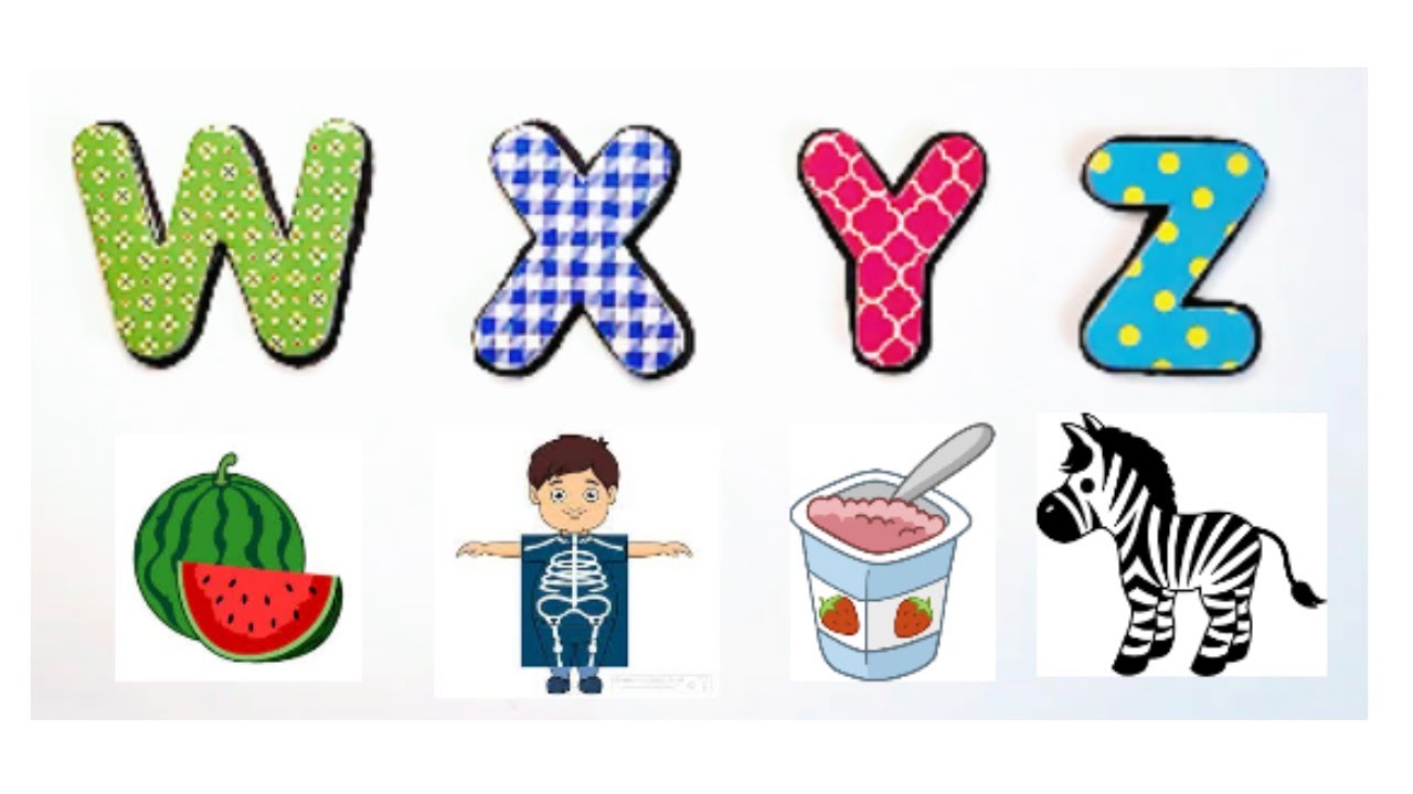 The Letters W, X, Y and Z | Learn Alphabet Letters Names | ABC - YouTube