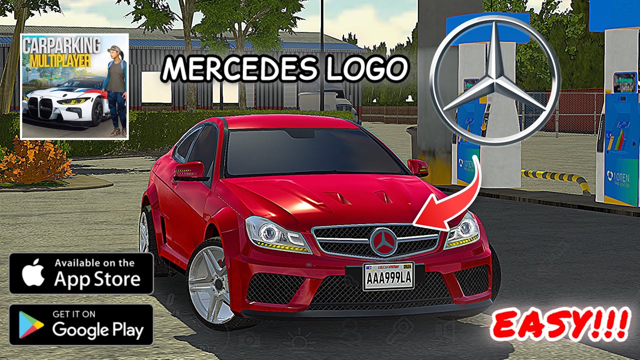 How to make MERCEDES Logo in Car Parking Multiplayer (EASY TUTORIAL ...