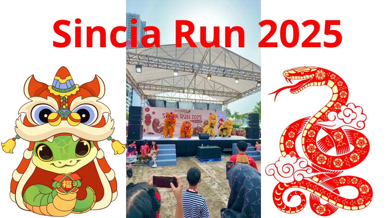 Sincia Run 2025 Barongsai parade event di kota Surabaya 中国舞狮 imlek #fyp ...