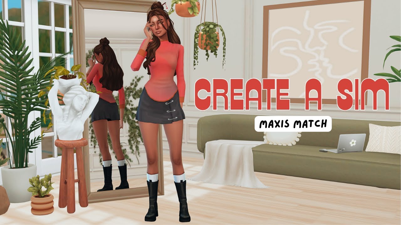 Create A Sim with Maxis Match Custom Content | ALL CC Linked! | Sims 4 ...