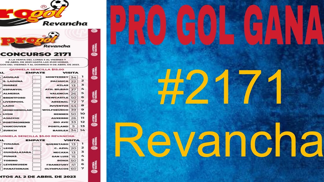 PROGOL revancha #2171 🎉 nos quedamos a 1 acierto 🎊 - YouTube