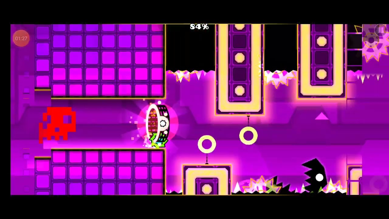 geométry dash ganhando o level Airborne robots - YouTube