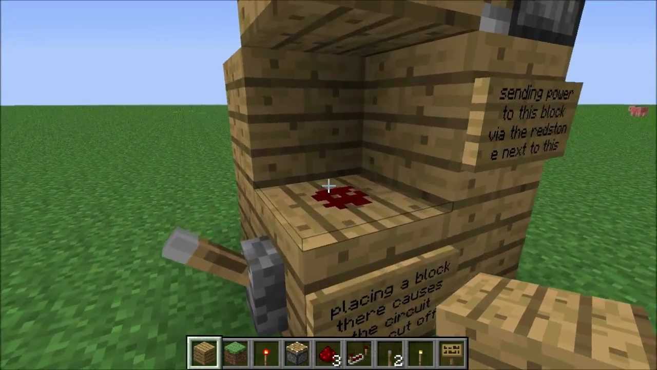 Minecraft: Tutorial- Smart Pistons! - YouTube