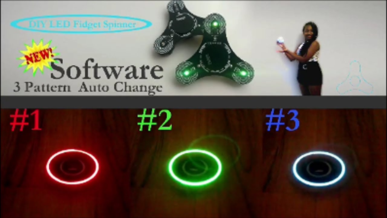 DIY LED Fidget Spinner Software - YouTube