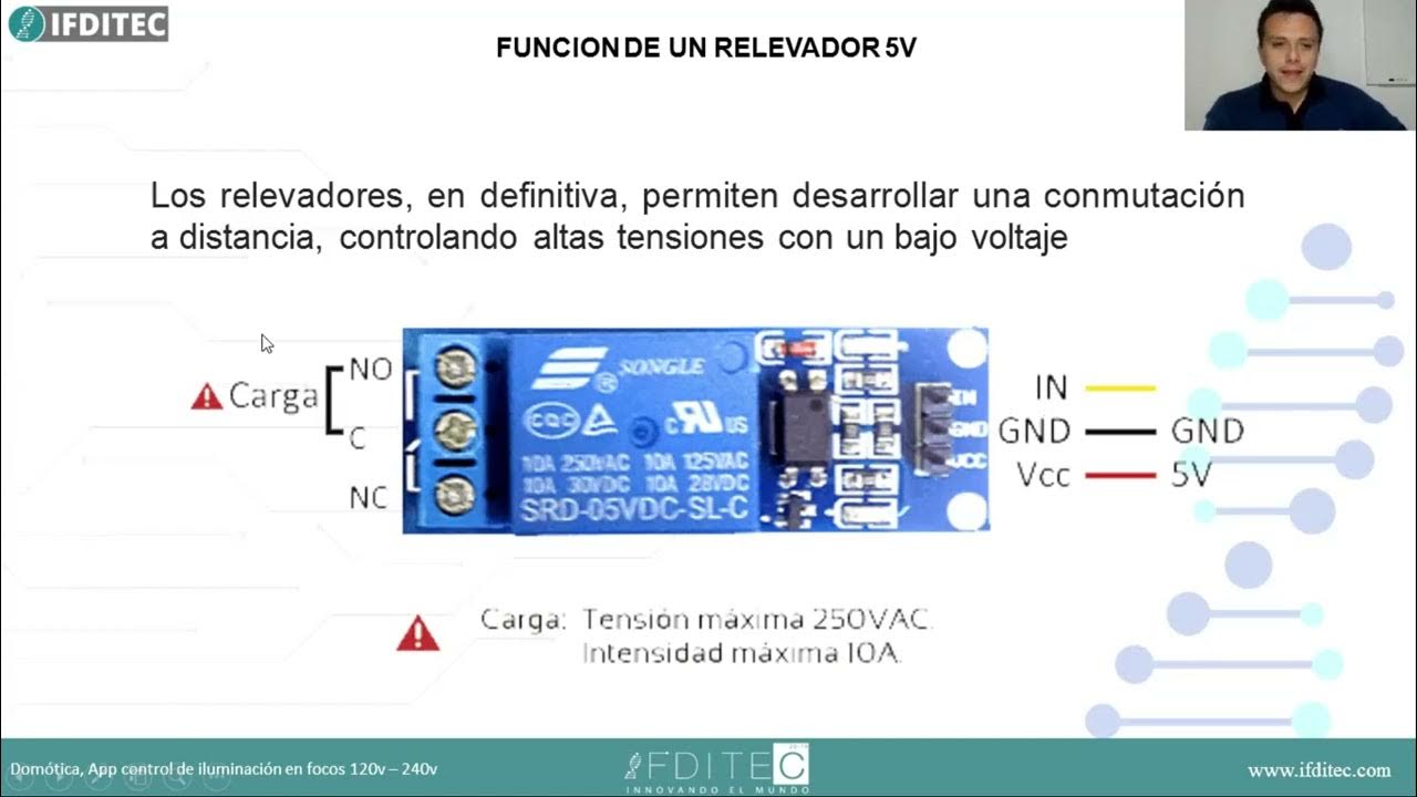 Funcionamiento de un relevador de 5v en Arduino - YouTube