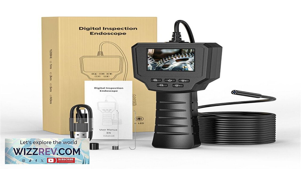 Inskam 8.0mm Industrial Endoscope with HD Camera 2hr Battery Life IP67 ...