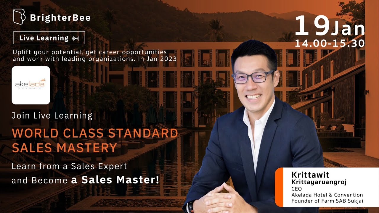 BrighterBee Live Learning | World Class Standard Sales Mastery - YouTube