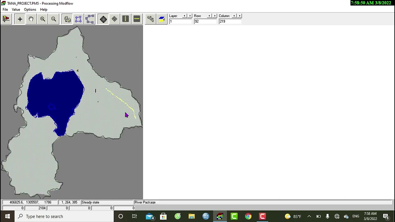 MODFLOW Modelling Using PMWIN 8_Part 9: -River Package - YouTube