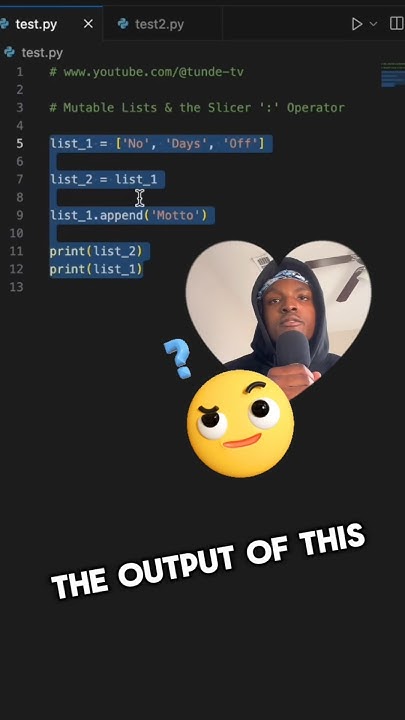 PYTHON TIP | Mutable Lists & Slicer ‘ : ’ Operators | Lets Learn # ...