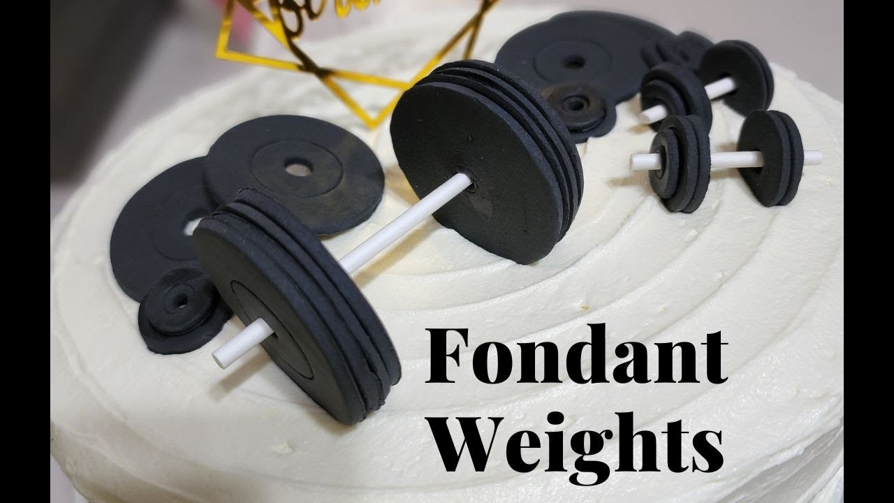 Cake with Fondant Weights - YouTube