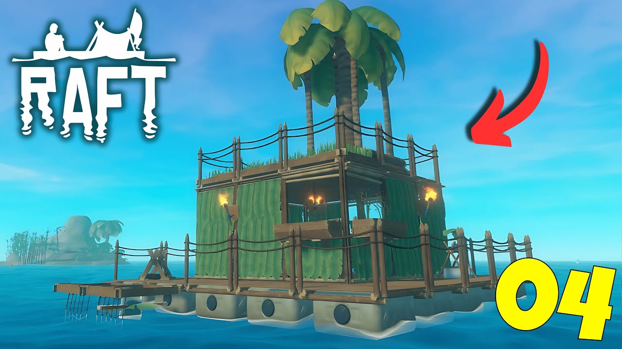 I Build A Biggest Raft House And Explore Islands : Raft Life : Part 4 ...