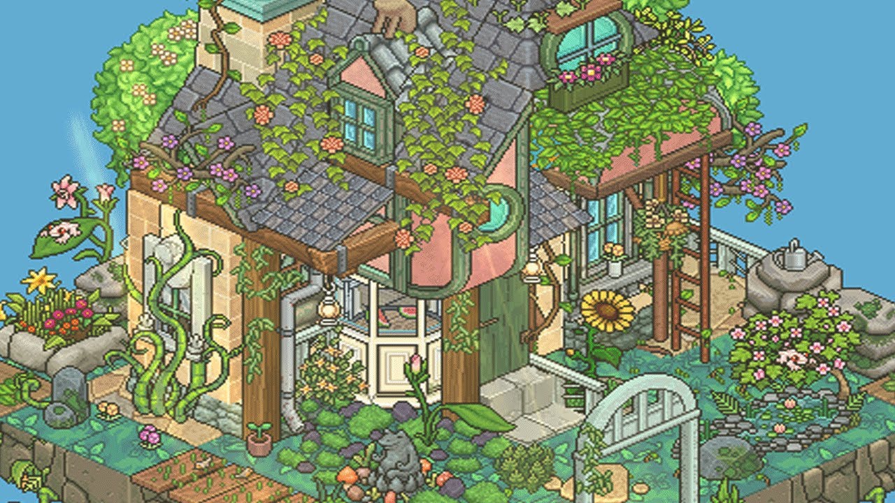 Spring Cottage🌻🌿| HABBO Speed Build, ft.@Cutiezor - YouTube