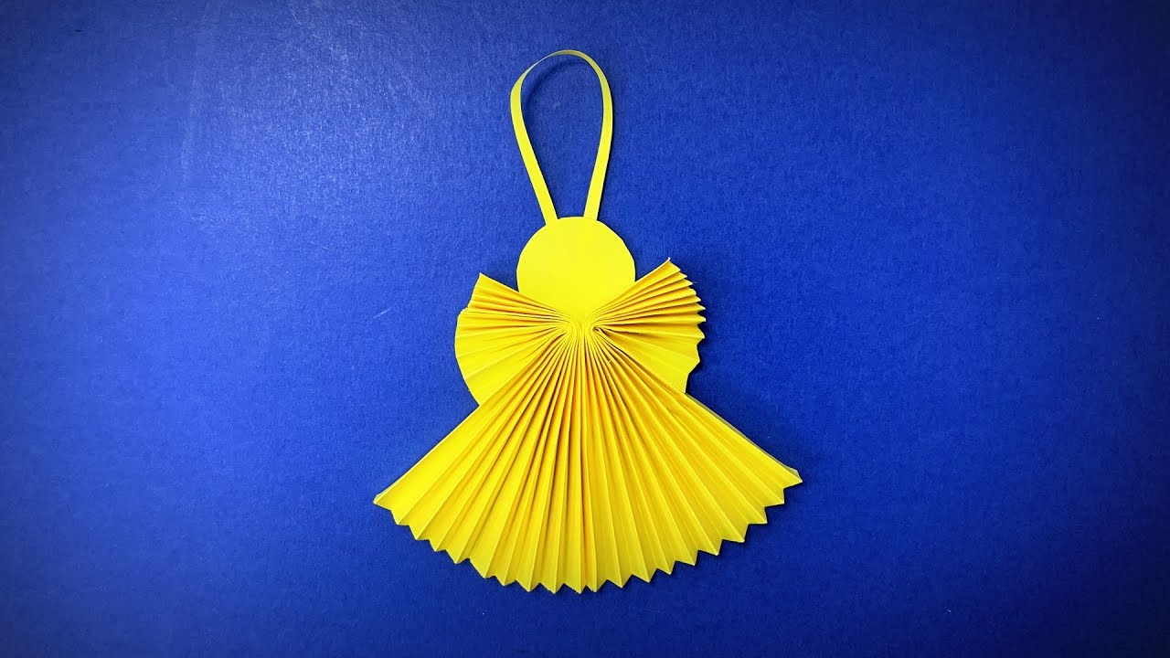 How to Make a Paper Christmas Angel | DIY Christmas Tree Decorations ...
