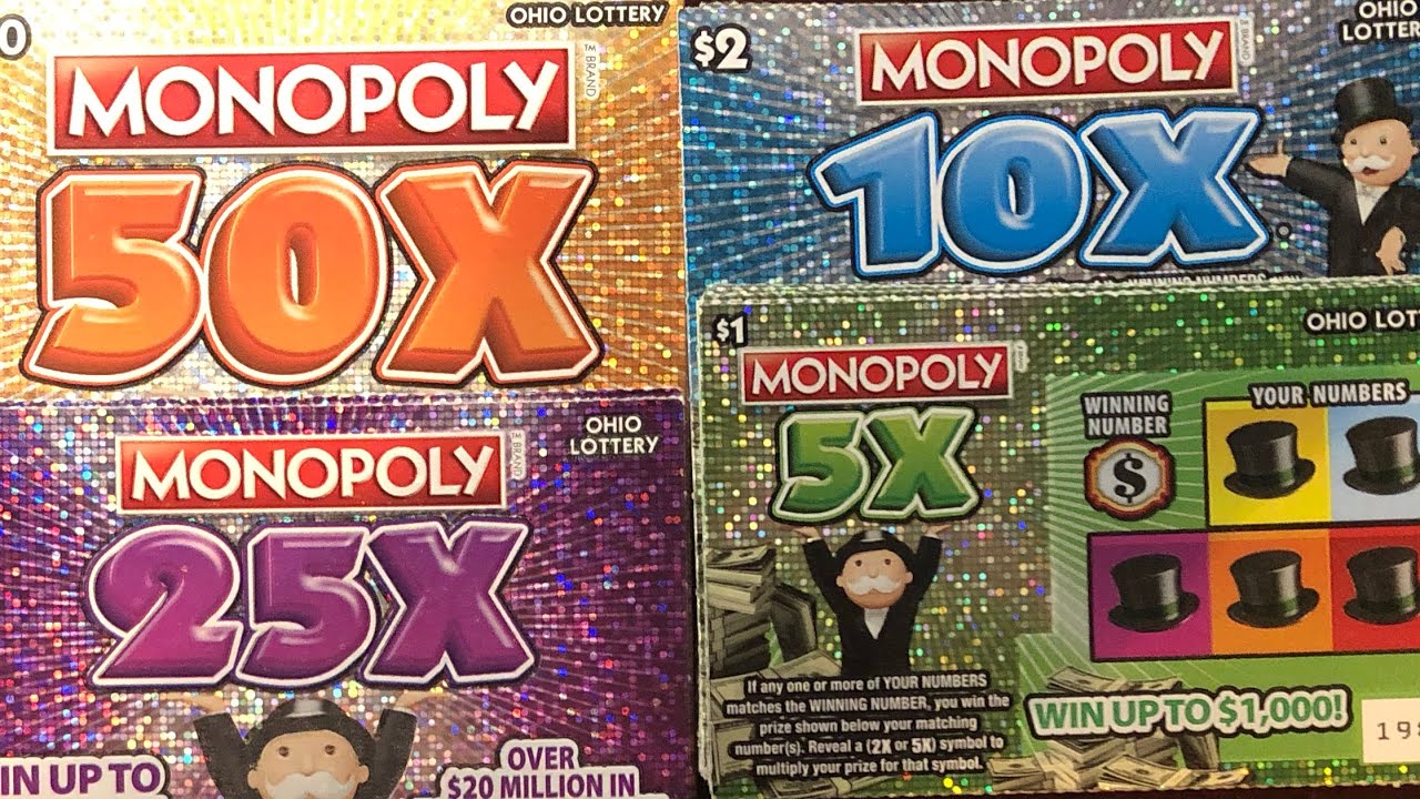 NEW OHIO LOTTERY TICKETS - New Monopoly Tickets - YouTube